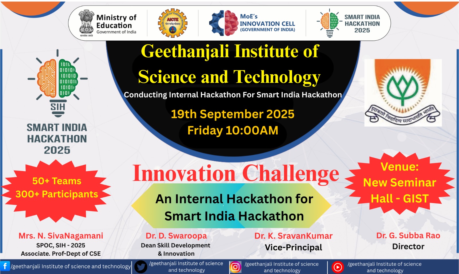 Report on Smart India Hackathon 2025 | Geethanjali